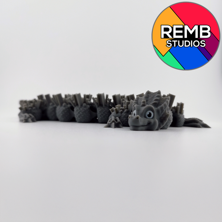 3D Printable Articulated Steel Dragon Remb Studios, STL file for 3D printing, STL print files ...